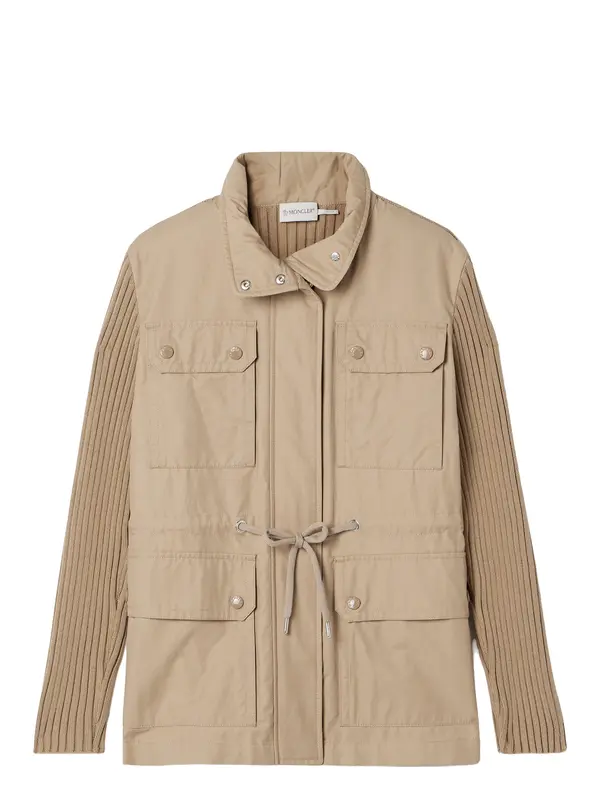 Moncler Appliquéd Jacket - Neutrals