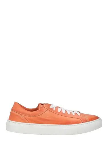 PREVENTI Leather Low-top Sneakers - Orange