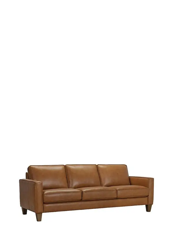 VIOLINO Bloomingdale's Hesh Leather Sofa - Dorn Caramel