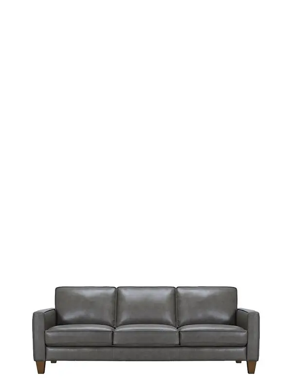 VIOLINO Bloomingdale's Hesh Leather Sofa - Dorn Granite