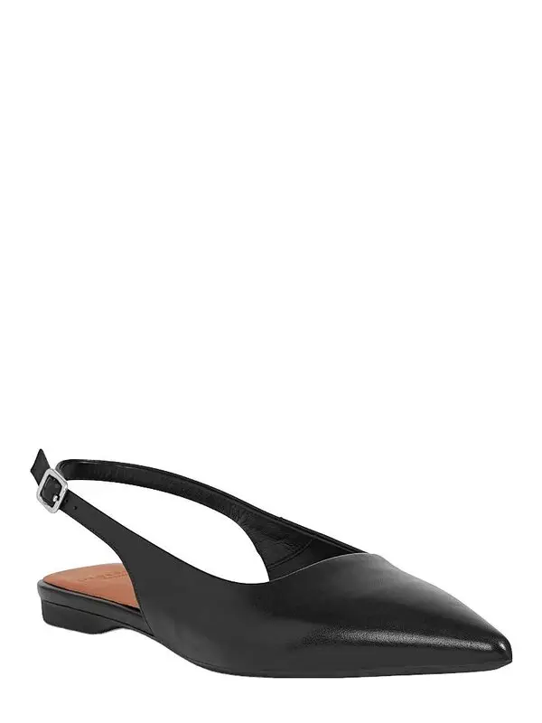 VAGABOND SHOEMAKERS Hermine Pointed Toe Slingback Flats - Black