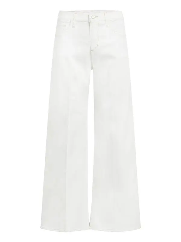 Joe's Jeans The Lou Lou Mid Rise Wide Leg Jeans - White