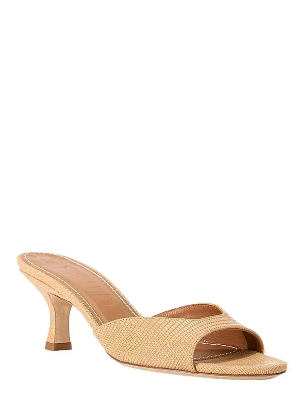 Staud Brigitte Mule Sandals - Porcini