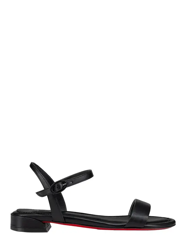 CHRISTIAN LOUBOUTIN Sweet Jane Leather Sandals - Black