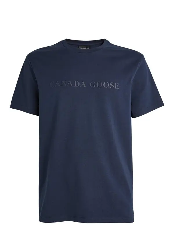 Canada Goose Cotton Emerson T-shirt - Navy