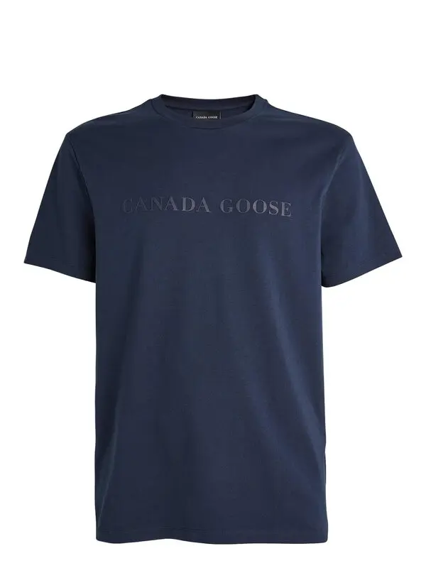 Canada Goose Cotton Emerson T-shirt - Navy