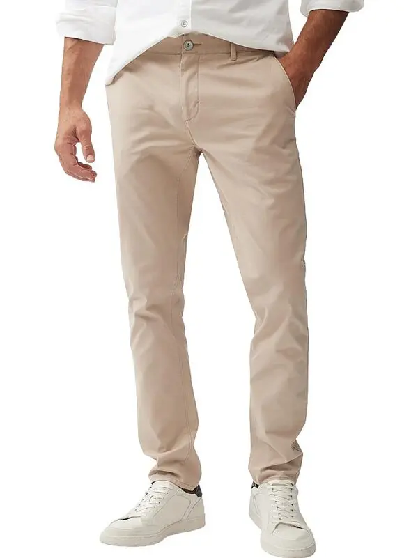 Rodd & Gunn Gunn Cotton Blend Slim Chino Pants - Pebble