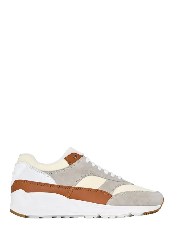 Saint Laurent Suede-trim Bump Sneakers - White