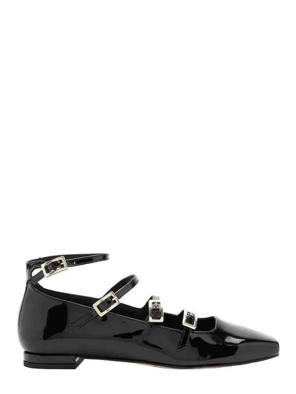 ALOHAS Luke Patent Leather Ballet Flats - Black