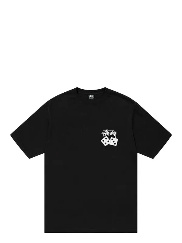 StÜssy Dice Pigment Dyed Tee - Black