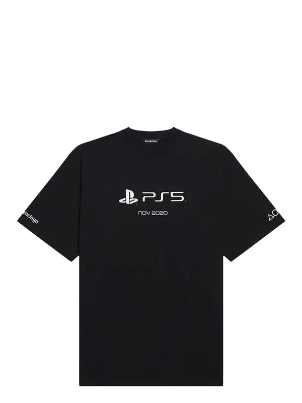 Balenciaga Playstation Boxy Tee /white - Black