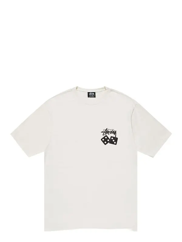 StÜssy Dice Pigment Dyed Tee - White