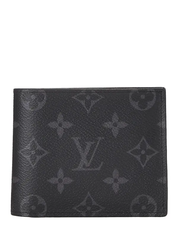 LOUIS VUITTON Monogram Eclipse Canvas Wallet - Black