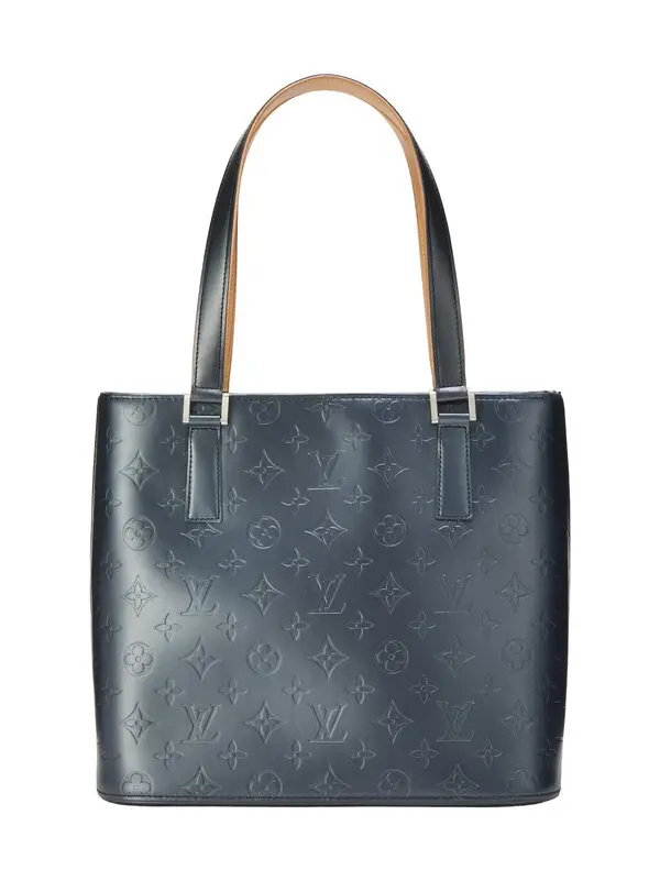 LOUIS VUITTON Monogram Vernis Mat Stockton - Navy