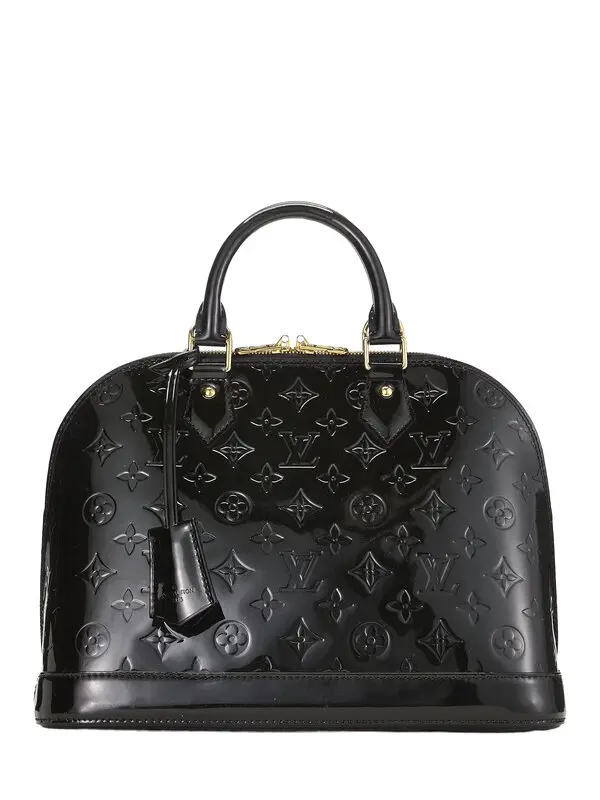 LOUIS VUITTON Monogram Vernis Alma - Black