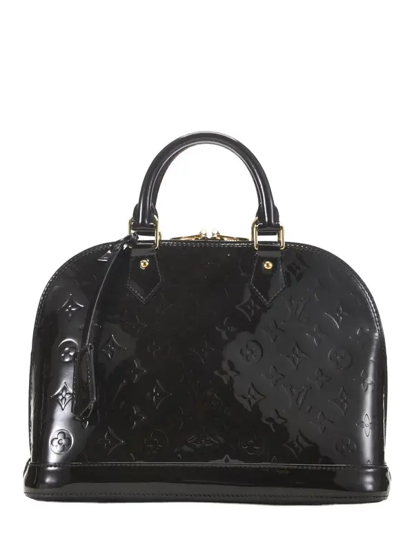 LOUIS VUITTON Monogram Vernis Alma - Black
