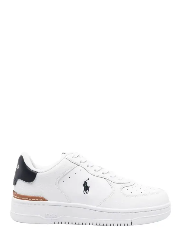 Ralph Lauren Masters Leather Sneakers - White