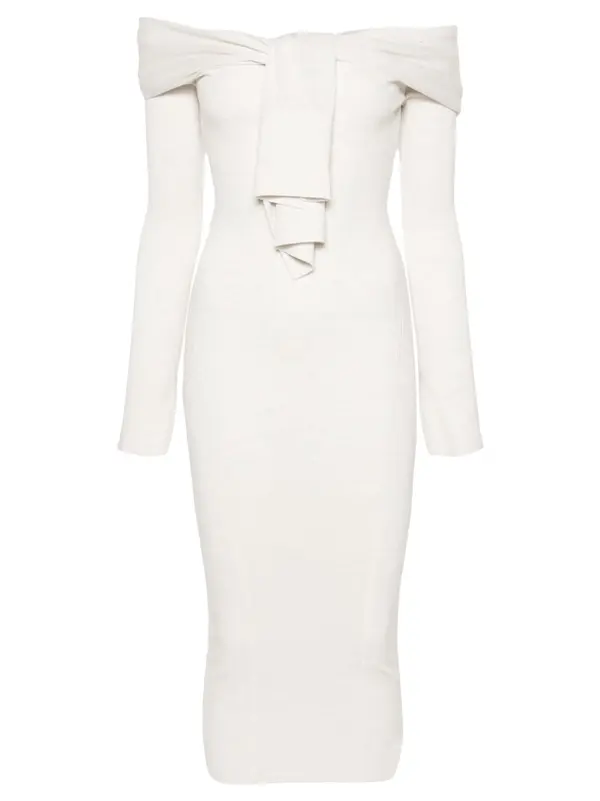 Jacquemus La Robe Doble Midi Dress - Neutrals
