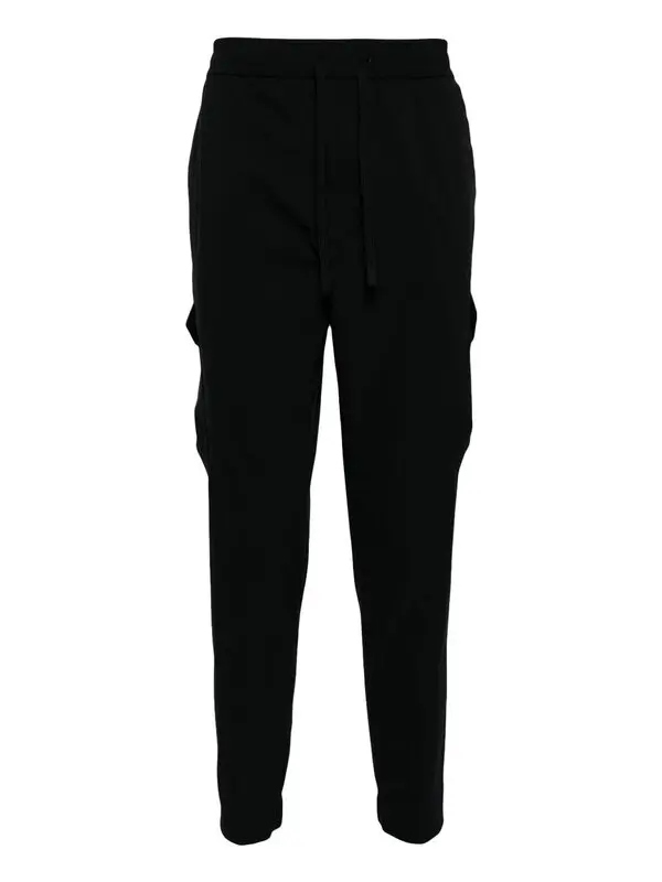 BOSS Elasticated-waist Track Pants - Black