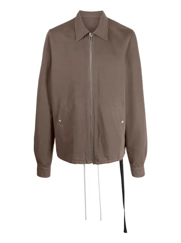 Rick Owens Zip-up Shirt Jacket - Grey