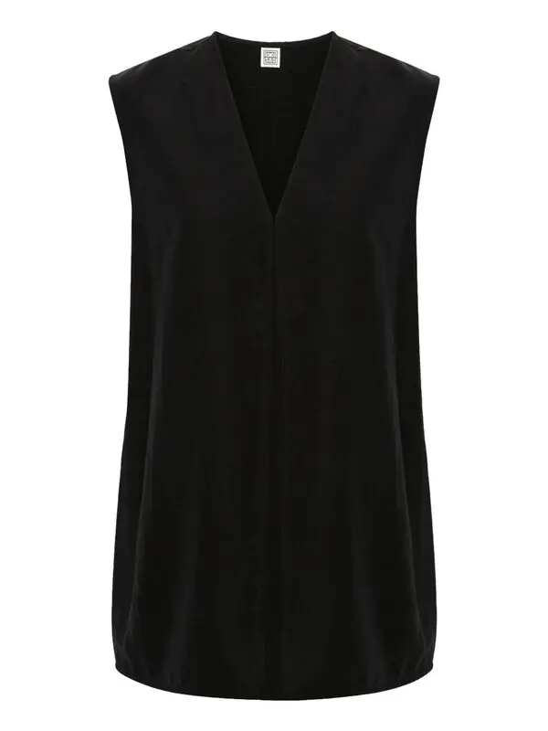 TOTEME V-neck Vest - Black