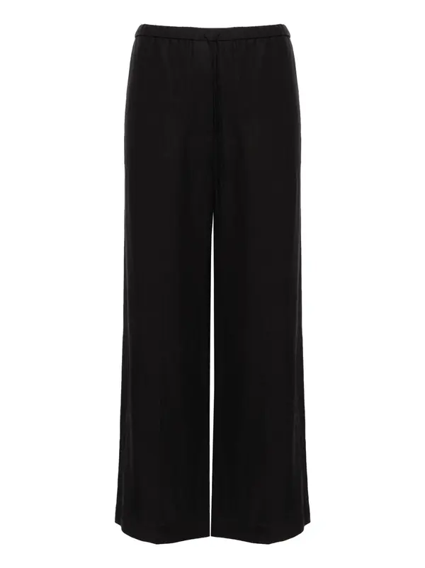 TOTEME Fluid Drawstring Trousers - Black