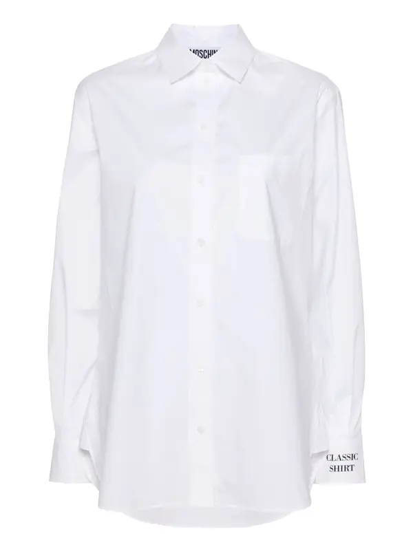 Moschino Chest-pocket Poplin Shirt - White
