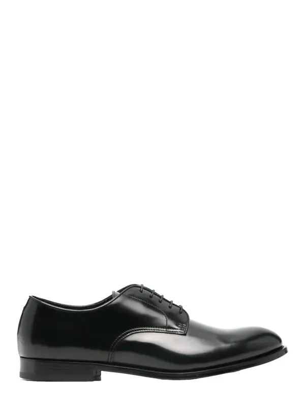 DOUCAL'S Patent Leather Oxford Shoes - Black