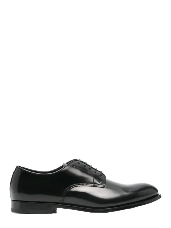 DOUCAL'S Patent Leather Oxford Shoes - Black