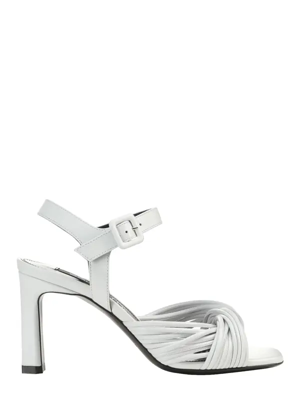 SERGIO ROSSI Sr Akida 80mm Leather Sandals - White