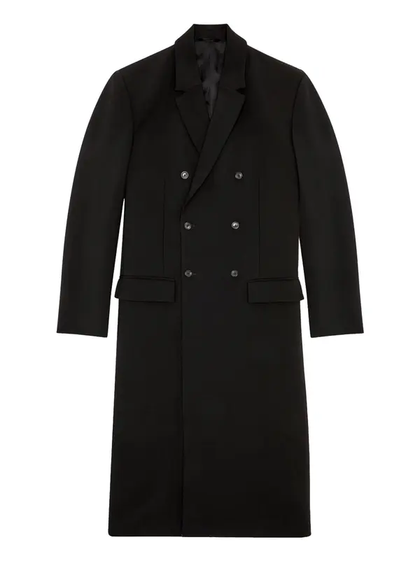 Diesel Double-breasted Tailored Coat - Black