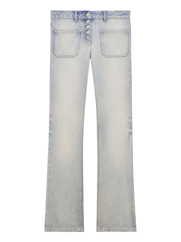 COURREGES Low-rise Bootcut Jeans - Blue