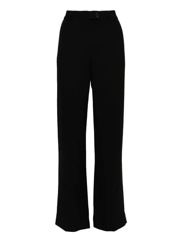 TOTEME Pressed-crease Straight Trousers - Black