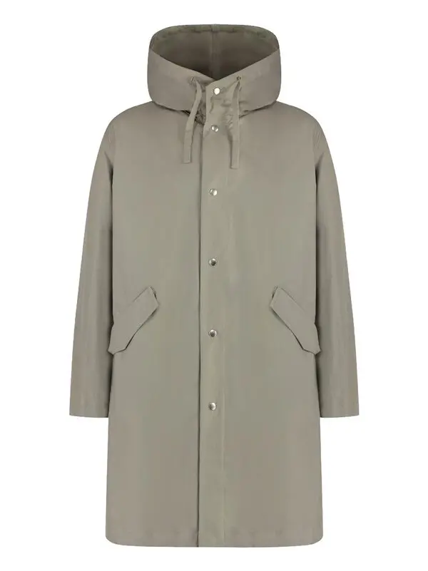 JIL SANDER Hooded Cotton Parka - Green