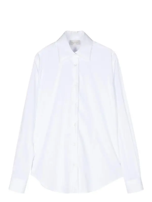MAZZARELLI Poplin Button-down Top - White