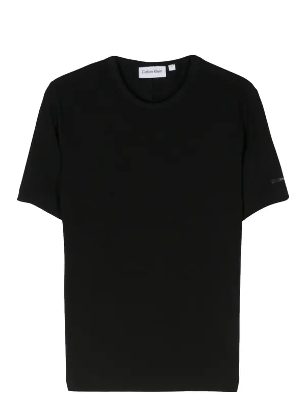Calvin Klein Patch Ribbed T-shirt - Black