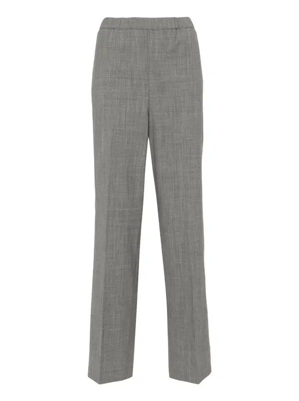 Fabiana Filippi Mélange Straight-leg Trousers - Grey