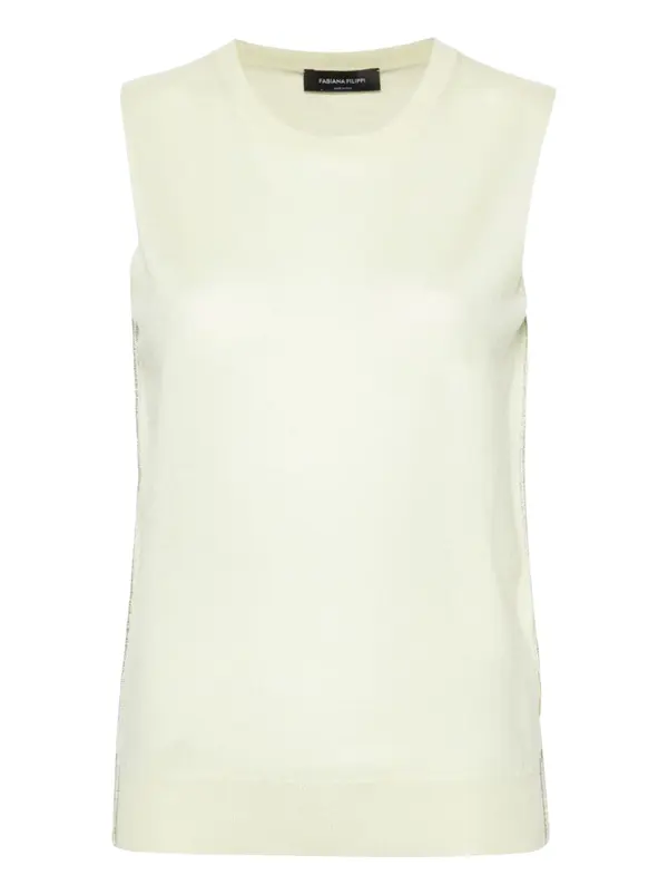 Fabiana Filippi Sleeveless Knitted Top - Green