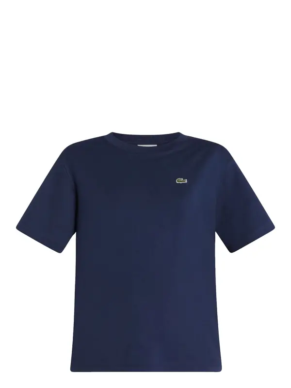 Lacoste Logo-patch Cotton T-shirt - Blue