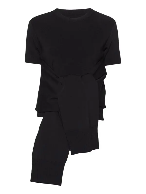 Jacquemus Le Haut Rica Knitted Top - Black