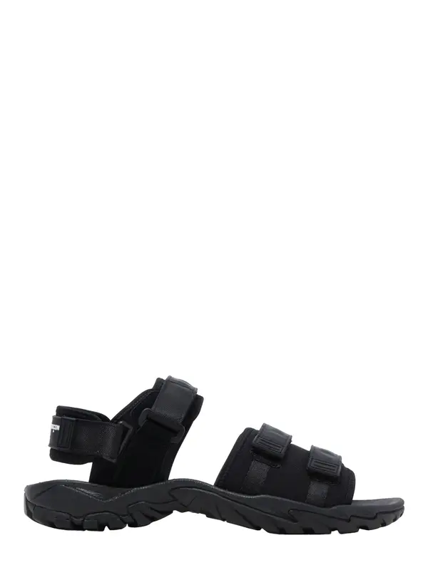 Comme Des Garçons Logo-appliqué Sandals - Black