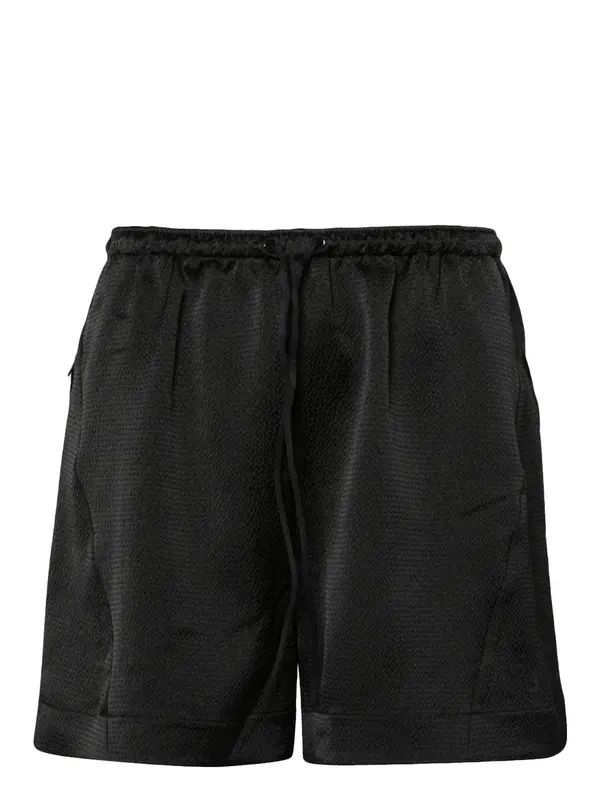 Y3 Seersucker Track Shorts - Black