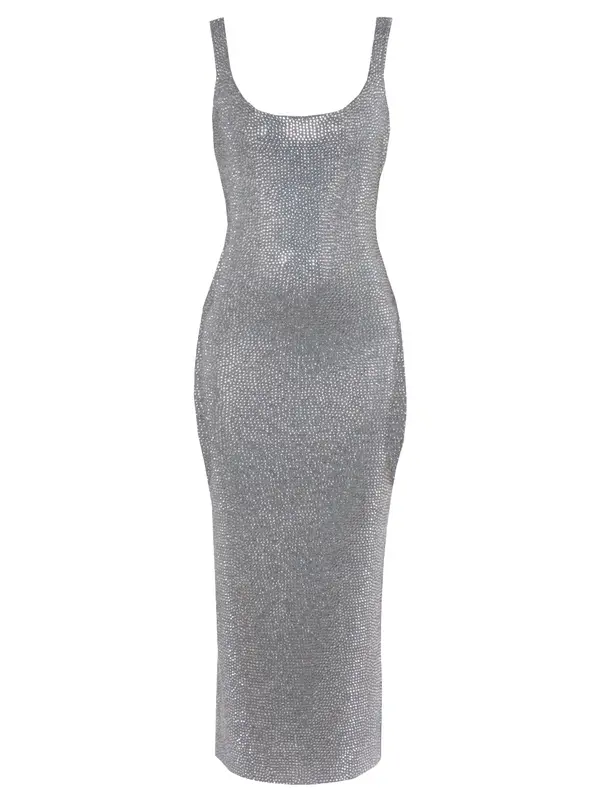 16Arlington Hornet Midi Knit Dress - Grey