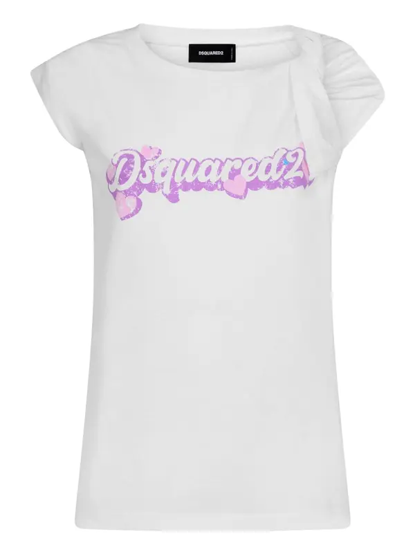 Dsquared2 Logo-print Cotton T-shirt - White