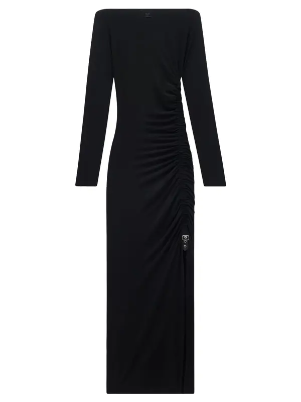 COURREGES Gathered Maxi Dress - Black