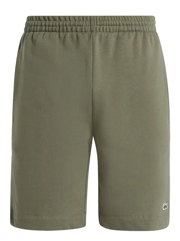 Lacoste Logo-patch Cotton-blend Track Shorts - Green