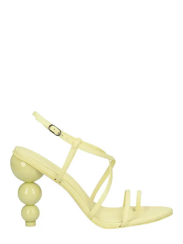 Cult Gaia Robyn 95mm Sculptural Heel Sandals - Yellow