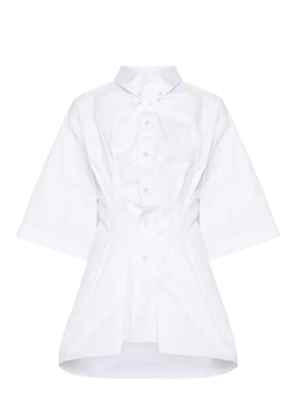 MAISON MARGIELA Creased Poplin Shirt - White
