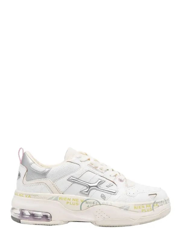 Premiata Drake Leather Sneakers - White