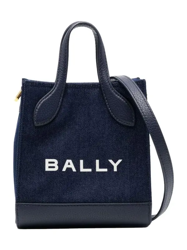Bally Logo-print Denim Tote Bag - Blue